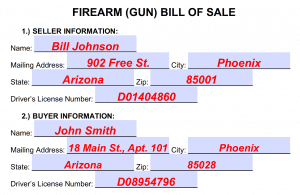 Free Firearm (Gun) Bill of Sale Form | PDF | WORD