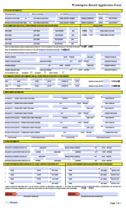Free Washington Rental Application Form | PDF | Word