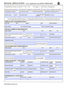 Free Oregon Rental Application Form | PDF