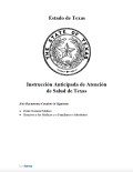 Free Texas Advance Directive Form (Medical POA & Living Will) | PDF | WORD