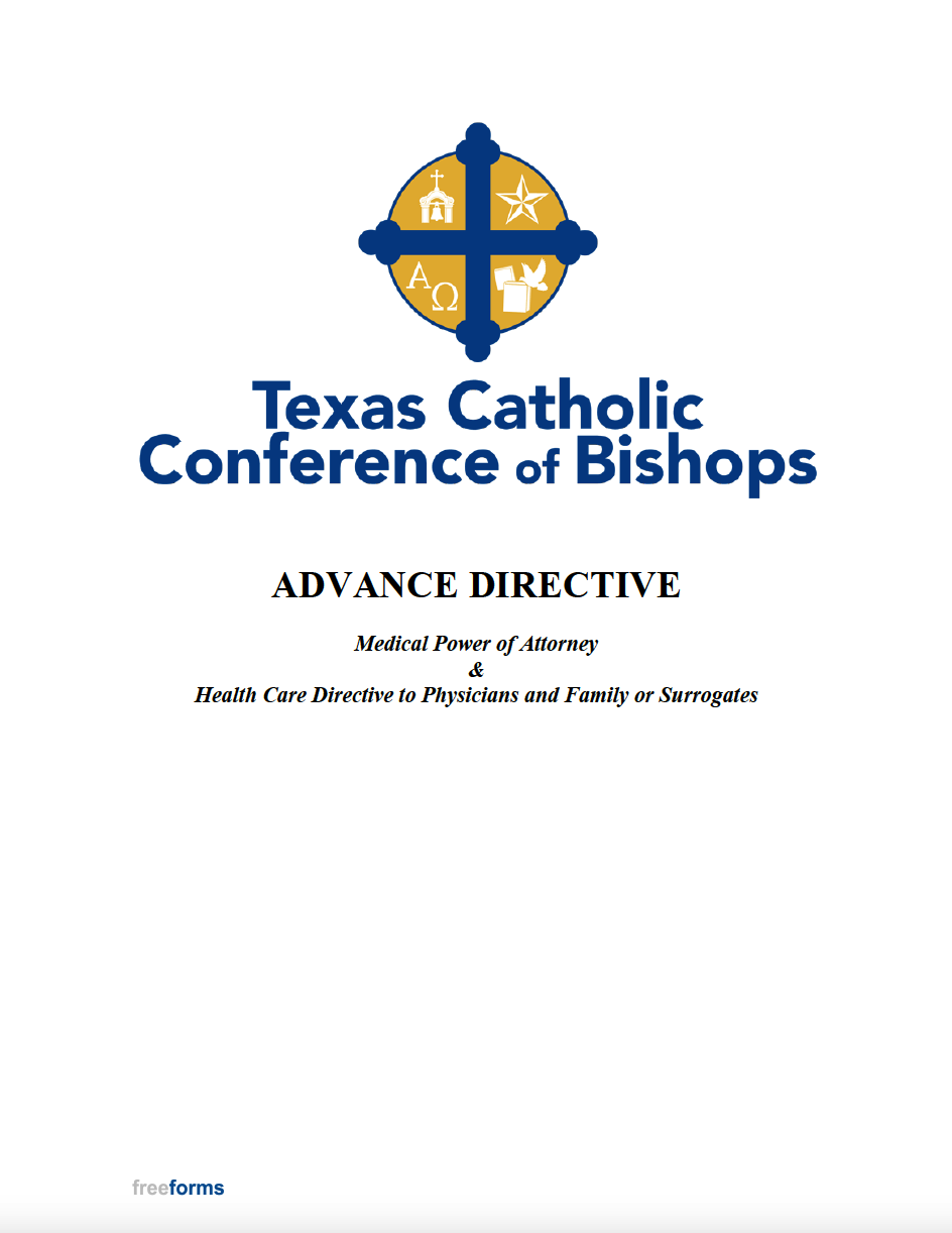 Free Texas Advance Directive Form (Medical POA & Living Will) | PDF | Word
