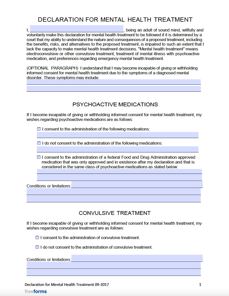 Free Texas Living Will Form | PDF