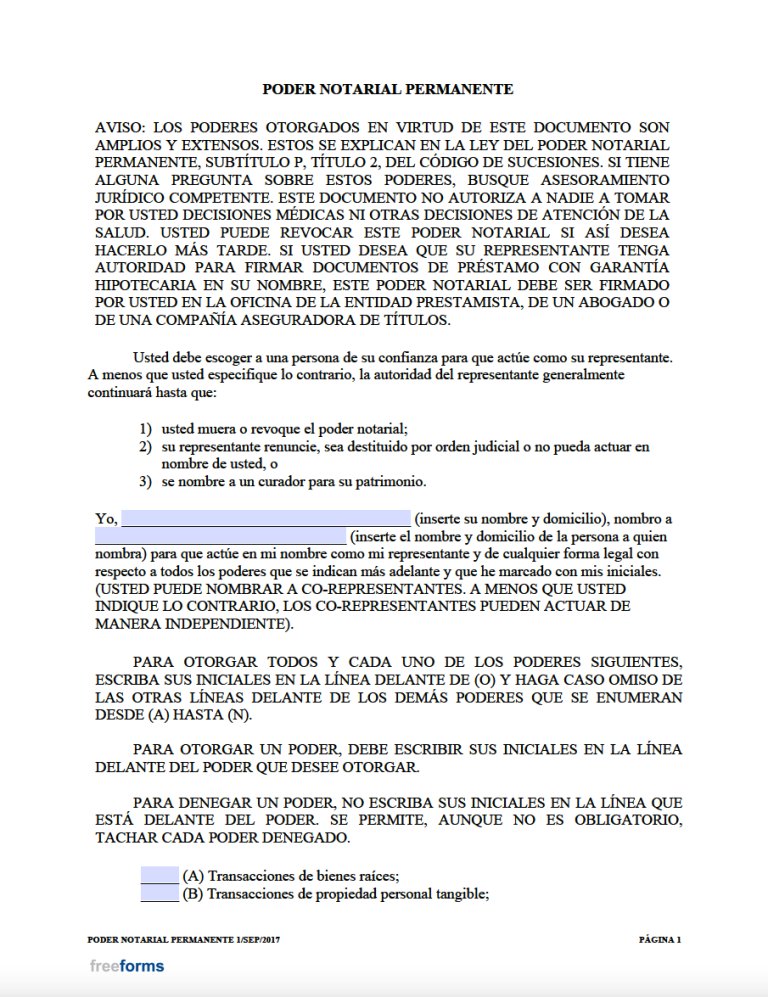 Free Texas Durable (Financial) Power of Attorney Form