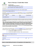 Free Texas Motor Vehicle Power of Attorney Form | PDF