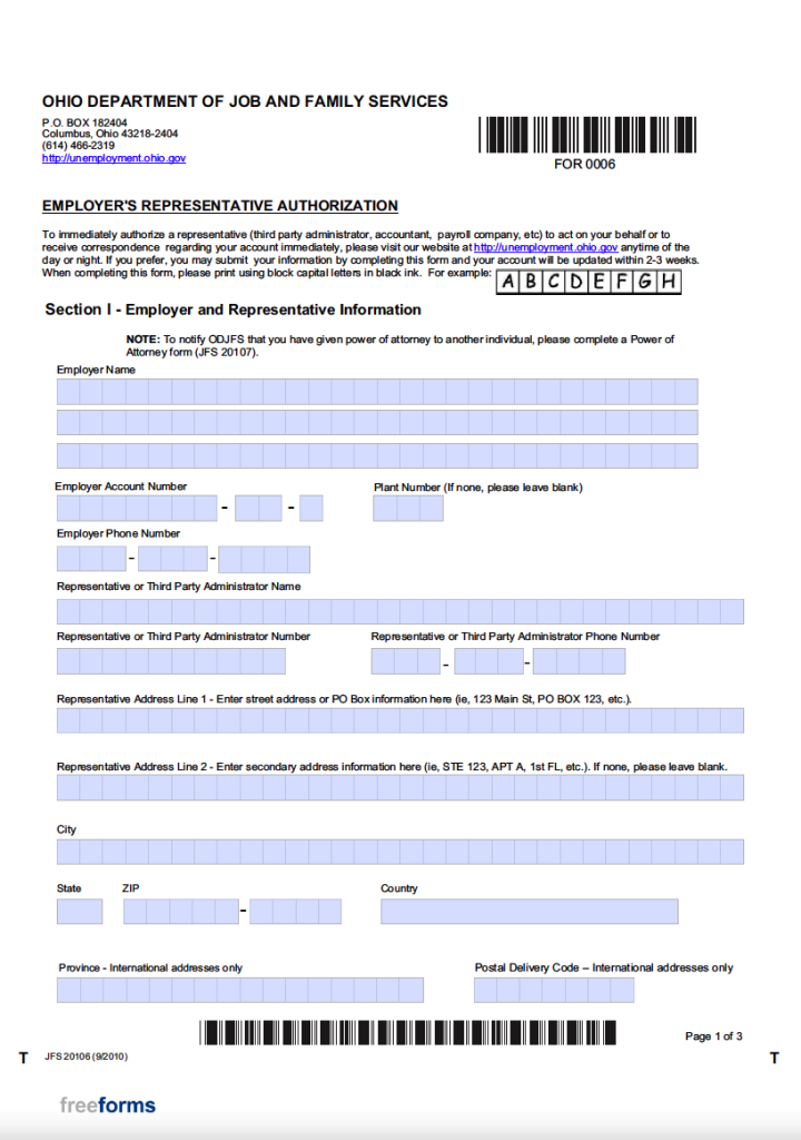 Free Ohio Tax Power of Attorney Form | PDF