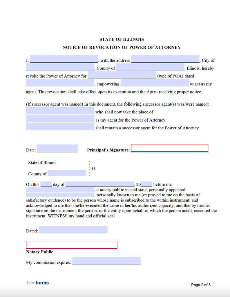 Free Illinois Power of Attorney Forms | PDF | Word
