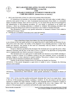 Free Iowa Advance Directive (Medical POA & Living Will) Form | PDF