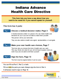 Free Indiana Advance Directive (Medical POA & Living Will) Form | PDF ...