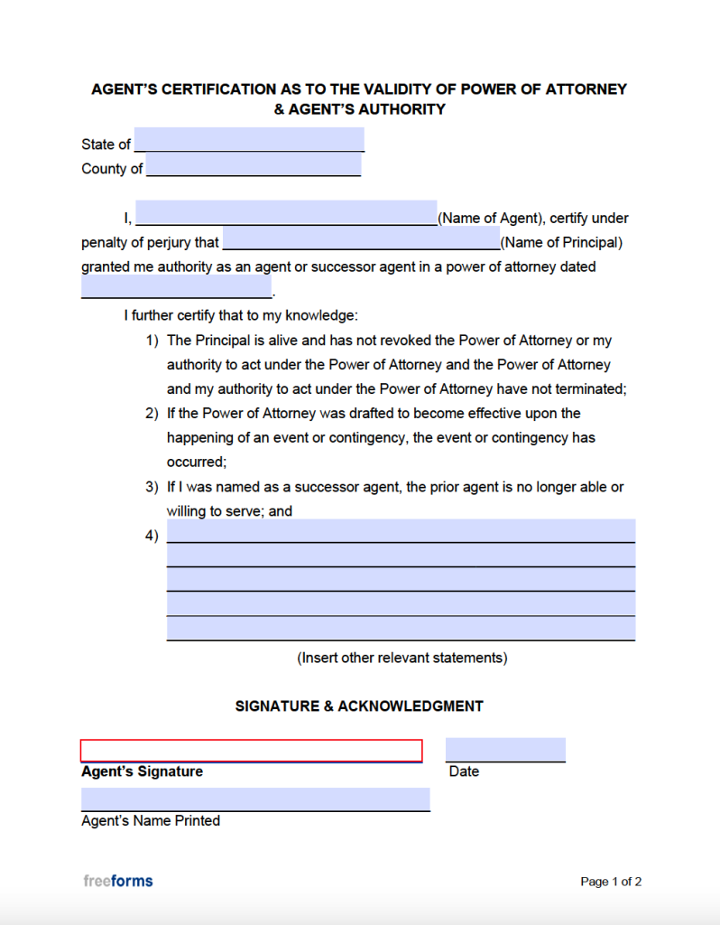 Free Kentucky Durable (Financial) Power of Attorney Form | PDF | WORD