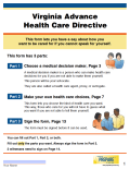 Free Virginia Advance Directive Form (Medical POA & Living Will) | PDF