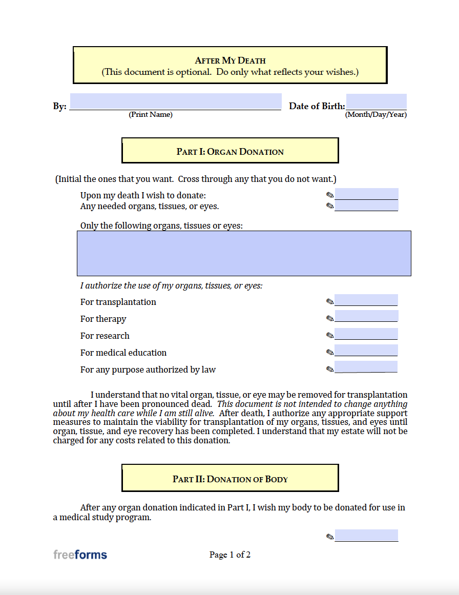 Free Maryland Advance Directive Form (Medical POA & Living Will) | PDF ...