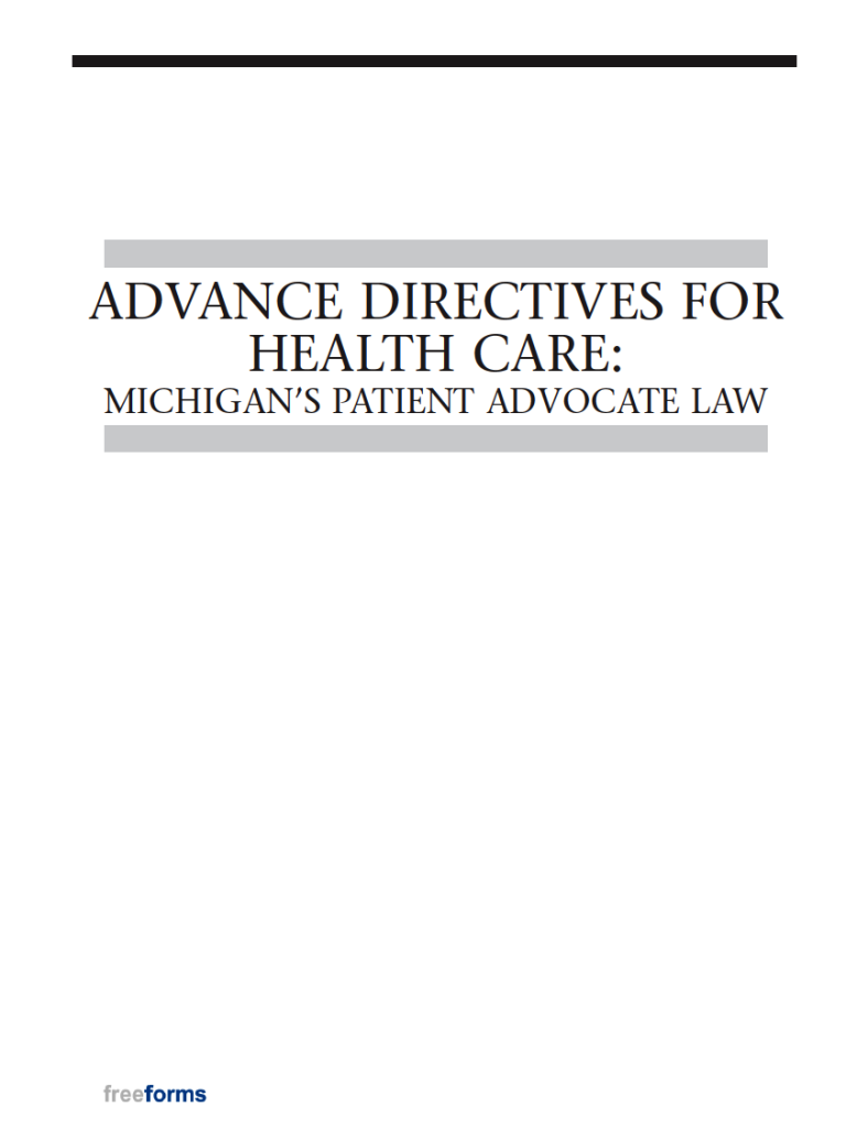 Free Michigan Advance Directive Form (Medical POA & Living Will) | PDF ...