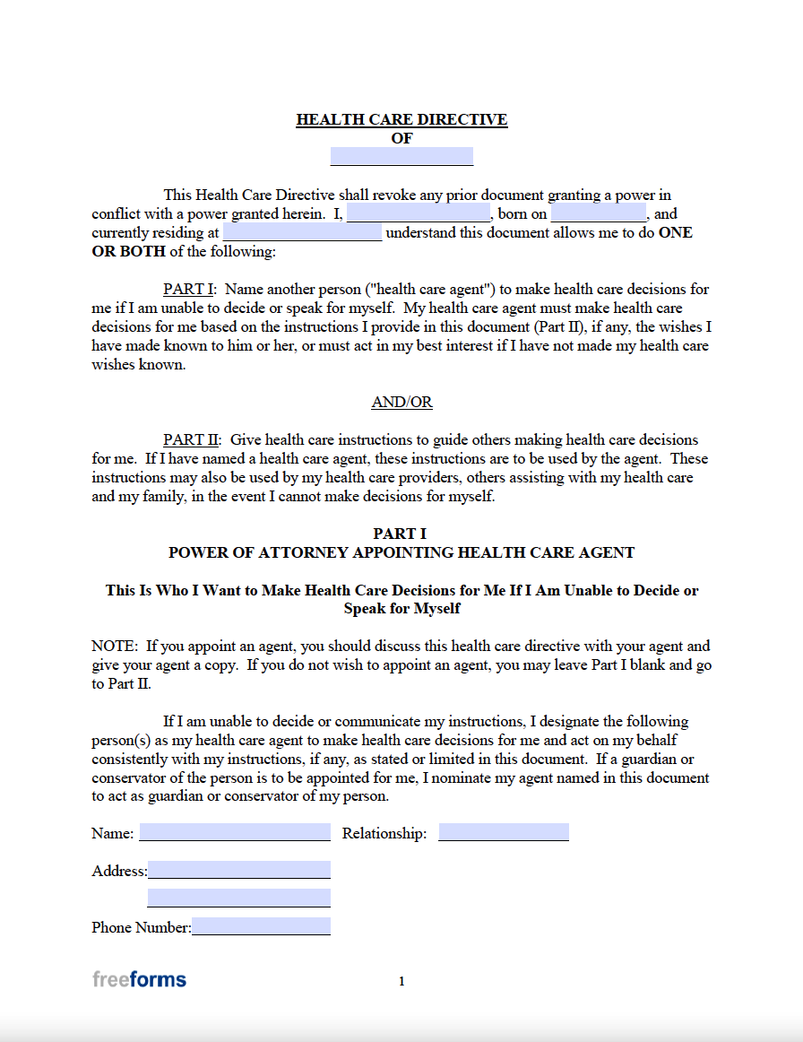Free Minnesota Advance Directive Form (Medical POA & Living Will) | PDF