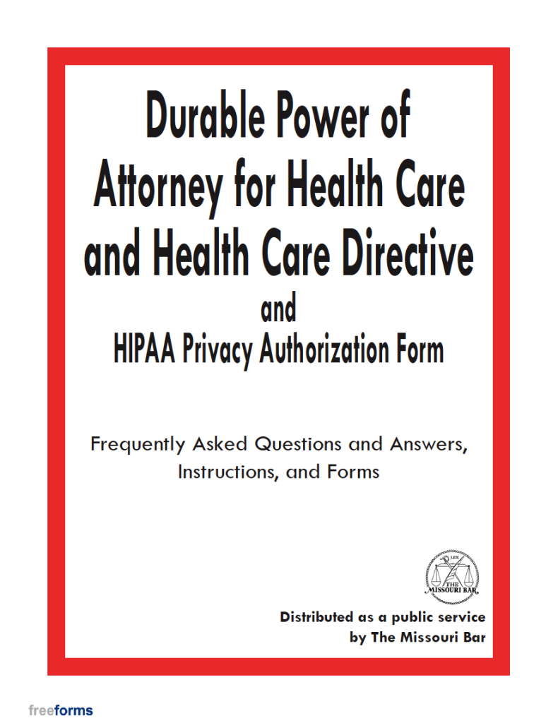 Free Missouri Advance Directive Form (Medical POA & Living Will) | PDF