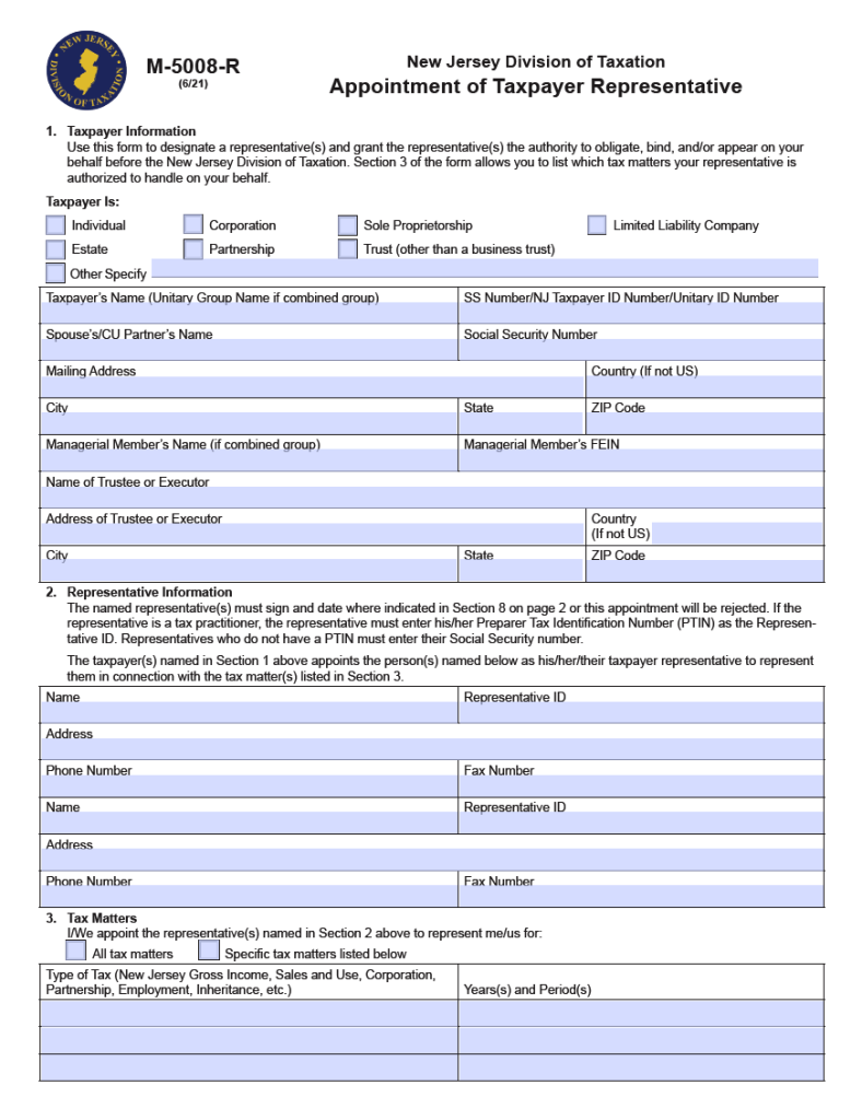 Free New Jersey Power Of Attorney Forms PDF WORD