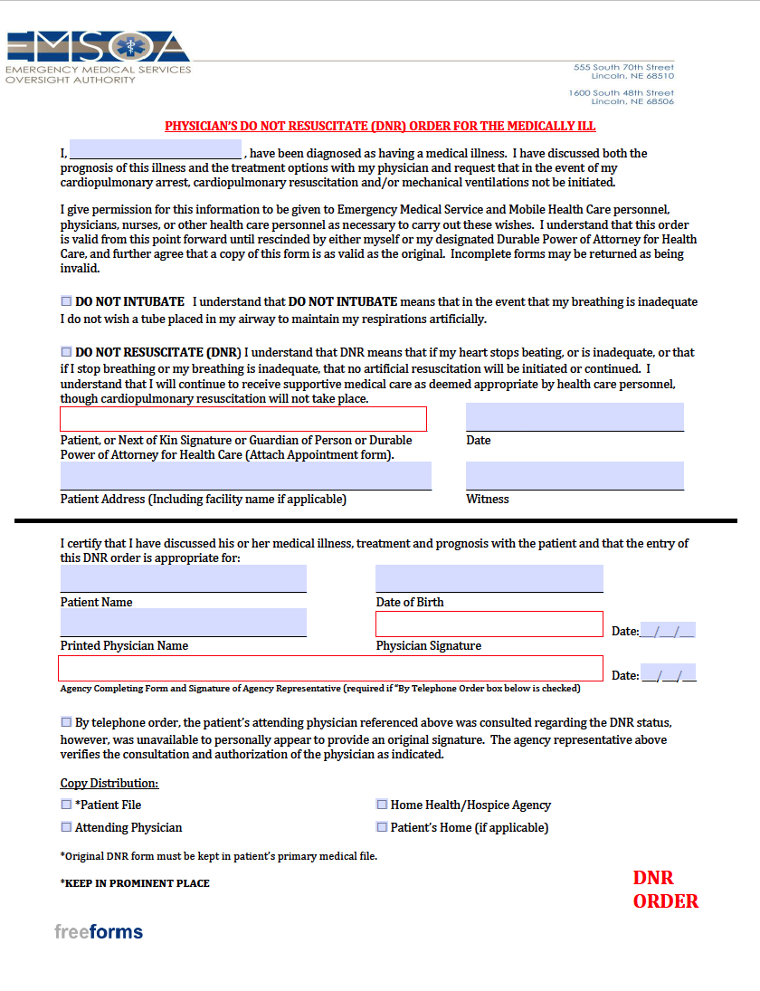 Free Nebraska Medical Power of Attorney Form | PDF