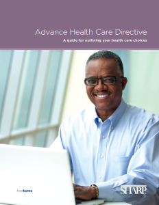 Free California Advance Directive Form (Medical POA & Living Will) | PDF