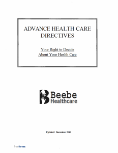 Free Delaware Advance Directive Form (Medical POA & Living Will) | PDF